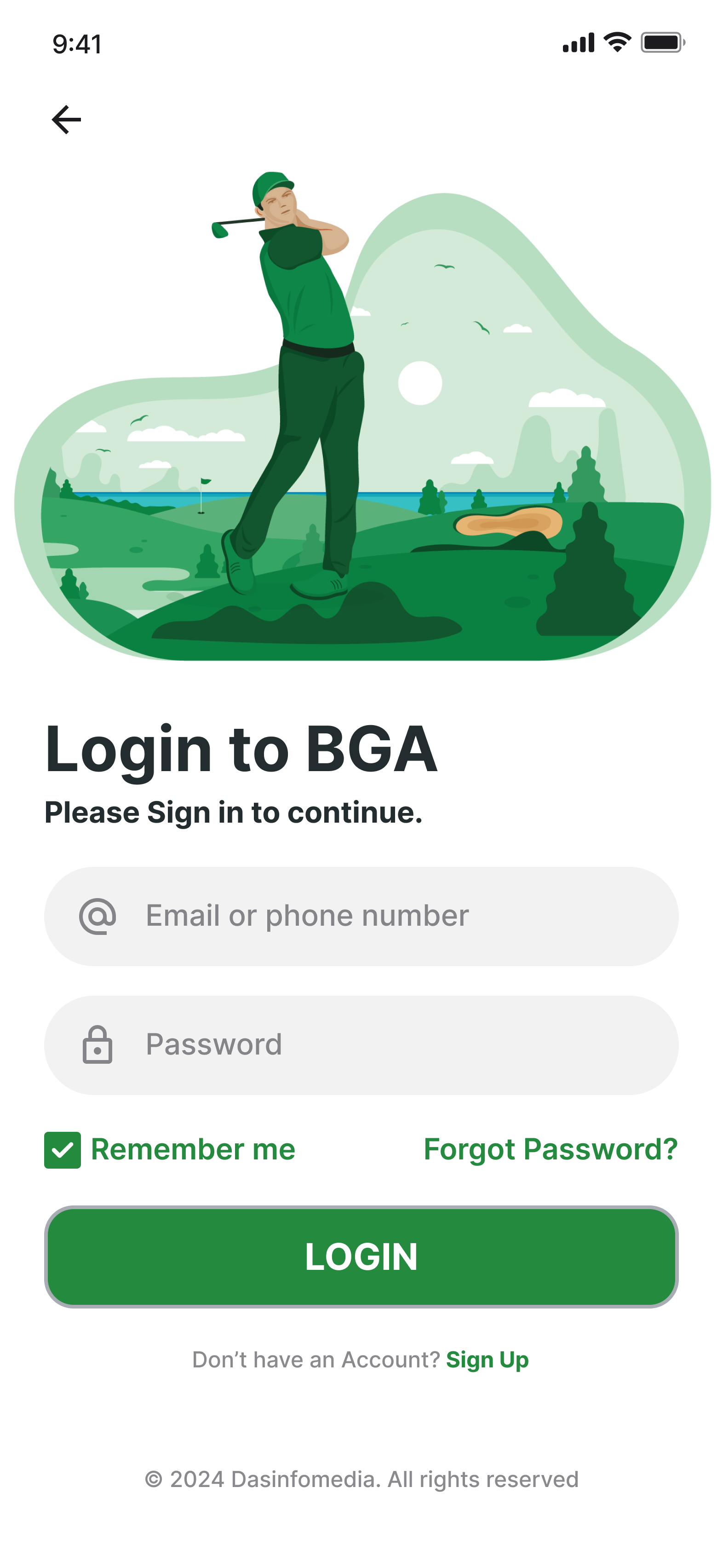BGA Golf App — Play. Track. Compete.